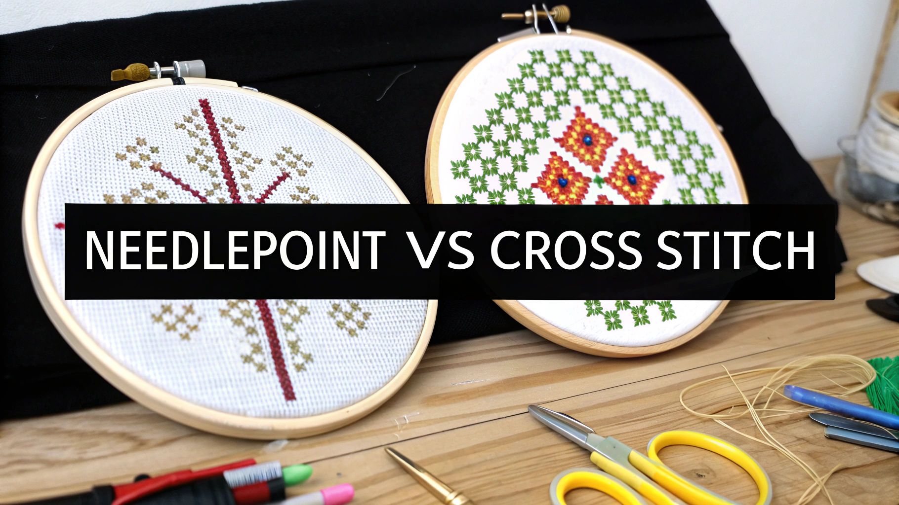 Needlepoint vs Cross Stitch Which Craft Is Right for You – Cross Stitched